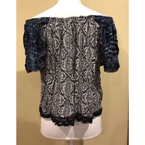 gypsy | Tops | Gypsy Boho Off The Shoulder Shirt Size M | Poshmark